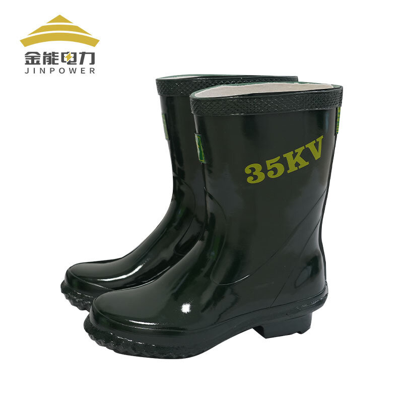 Изоляционные ботинки Jinneng, изоляционные перчатки 12 кВ для электриков, резиновые перчатки 25 кВ, изоляционная обувь 35 кВ