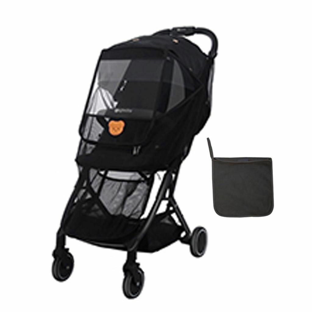 Москитная сетка для коляски, долговечная, защита от насекомых, Style B black