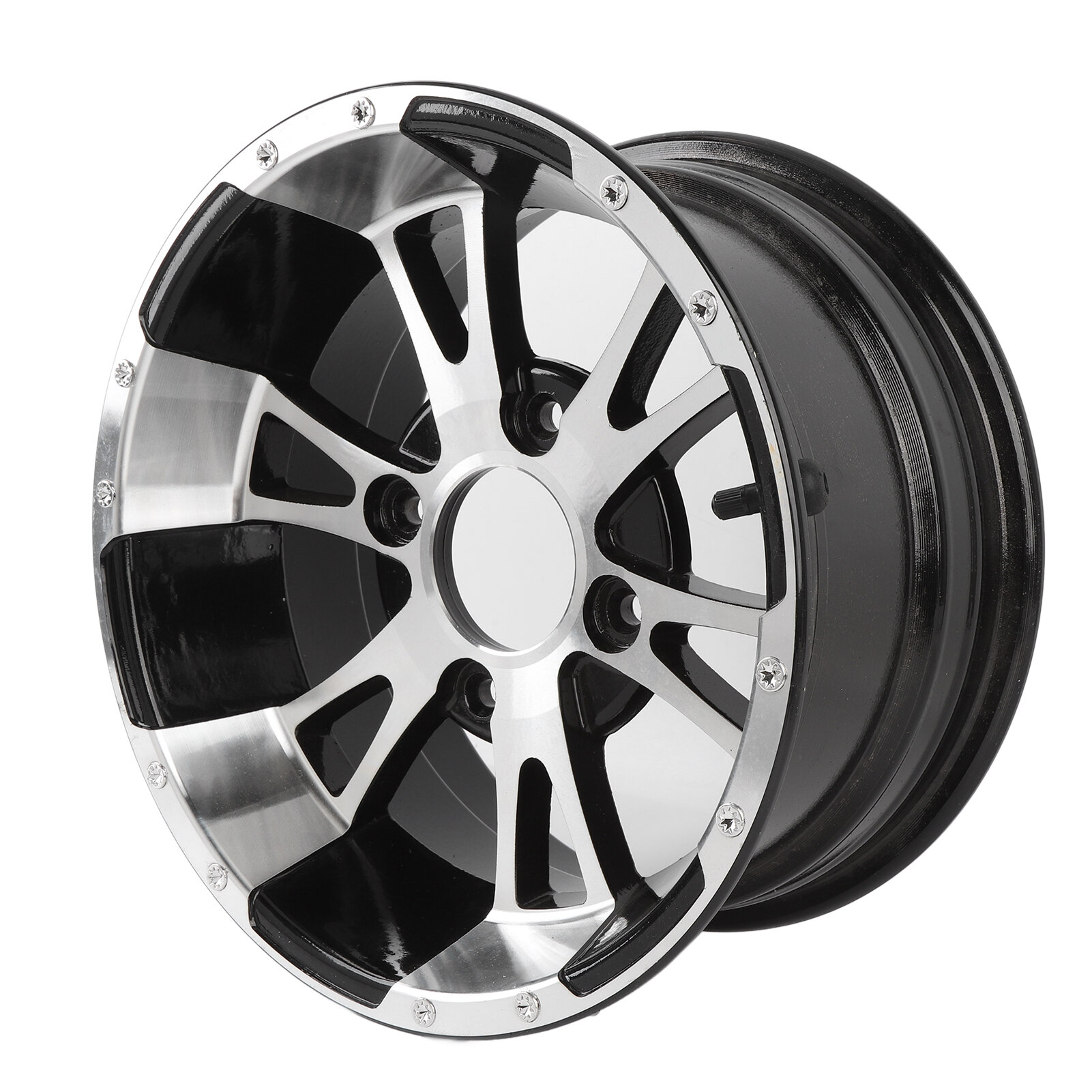 12-дюймовый колесный диск 25X8-12 26/9-12 из алюминиевого сплава, 4 отверстия, высокая грузоподъемность, долговечный, для квадроциклов, картингов, гольф-каров.