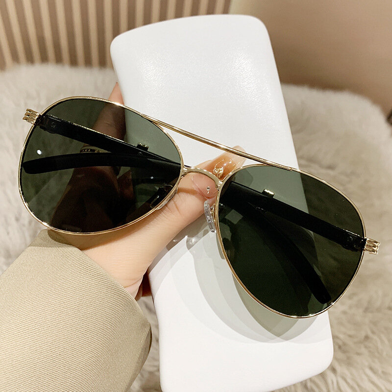 Style Очки солнца Чайный Двойная Пилот Мужской/9886