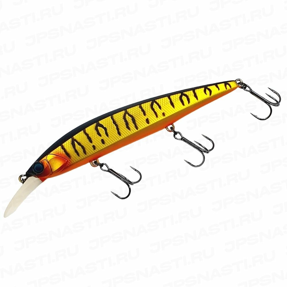 Японский воблер на щуку Jackall Rerange 110SP MR, 15.9 г, mat gold tiger / Рыболовные приманки для ловли хищника / Воблеры на судака