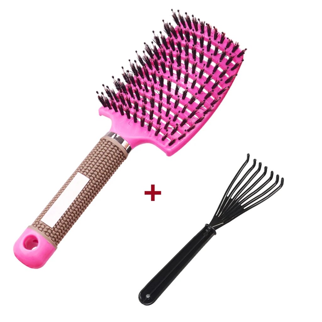 Массажная расческа A Pink and Brush
