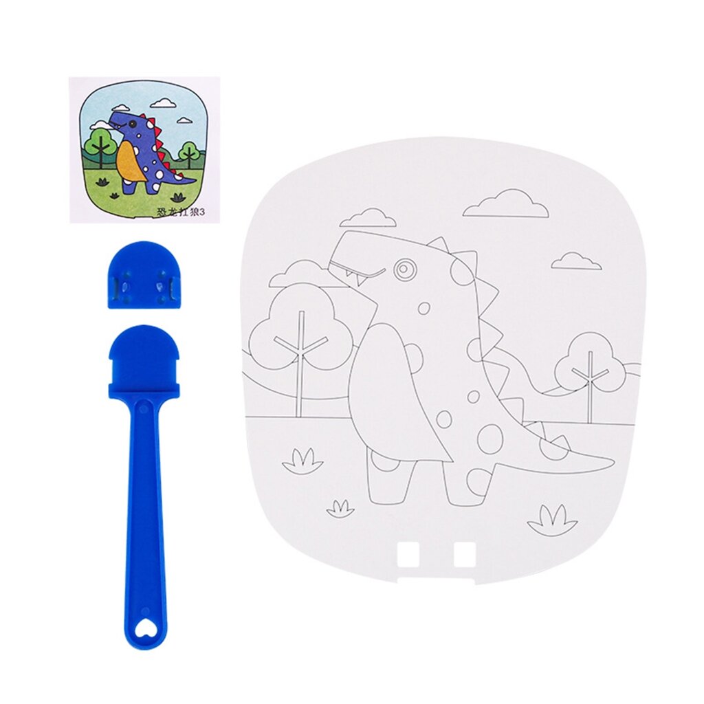 Детский Ручной Веер для Рисования Декоративный Веер Своими Руками