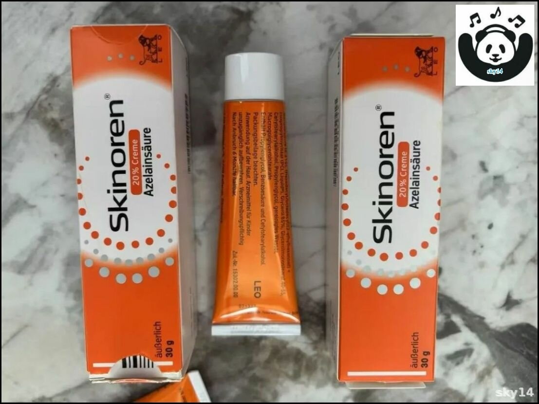 Бестселлер Скинорен 20 с азелаиновой кислотой, 30 г, для результативной терапии акне и розацеа
