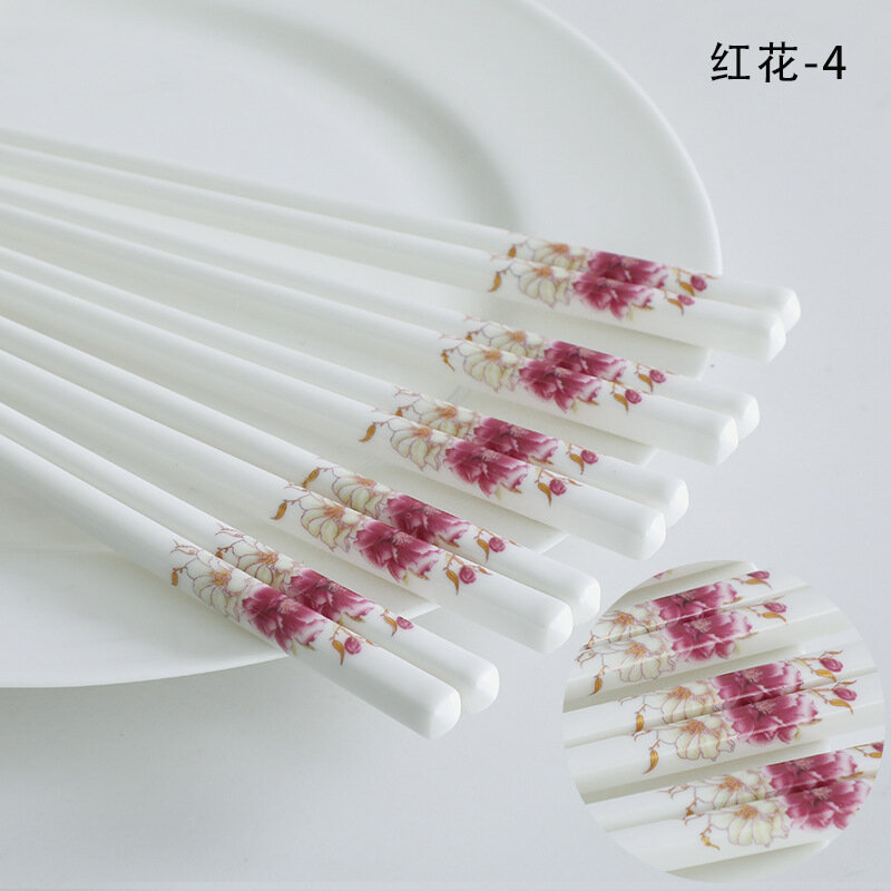 Новые керамические палочки для еды из костяного фарфора без плесени и скольжения для домашнего использования