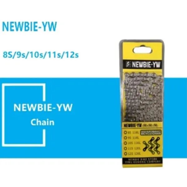 Цепь для горного велосипеда NEWBIE 8 скоростей, трансмиссионная цепь из нержавеющей стали