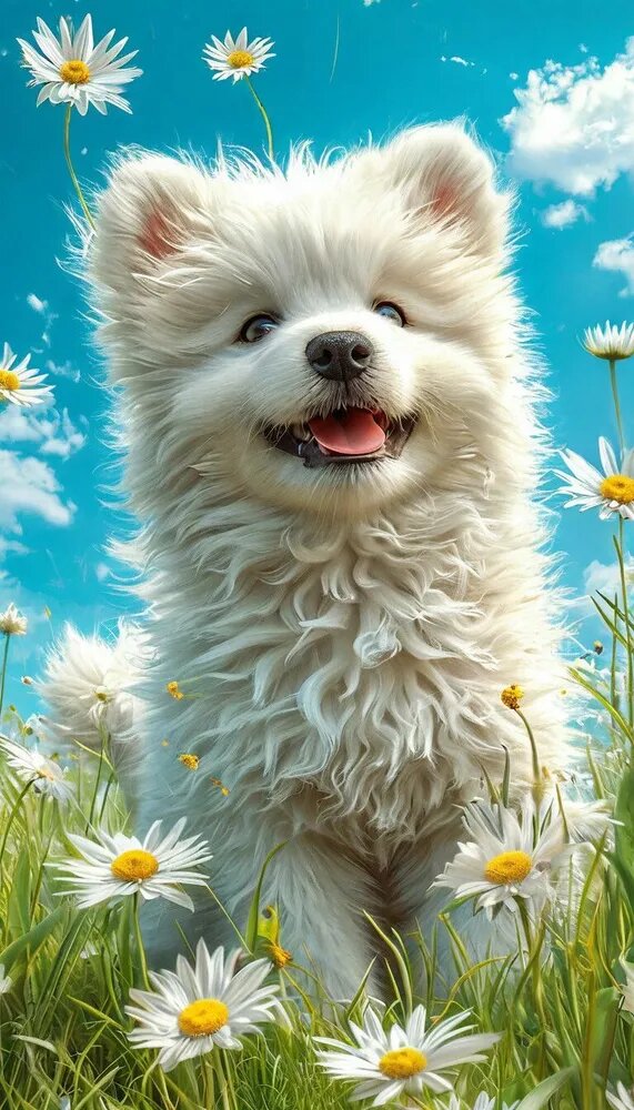 Алмазная Мозаика "Шпиц" 40x50 См Алмазная Вышивка / Картина Стразами Подарков / Украшения