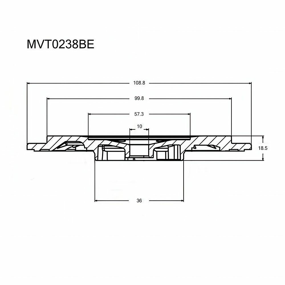 Маслоотражатель турбокомпрессора, арт MVT0238BE
