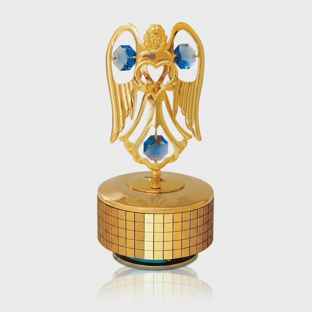 Фигурка музыкальная Ангел с сердцем с цв. кр. A7951 Crystal Temptations, Металл, кристалл