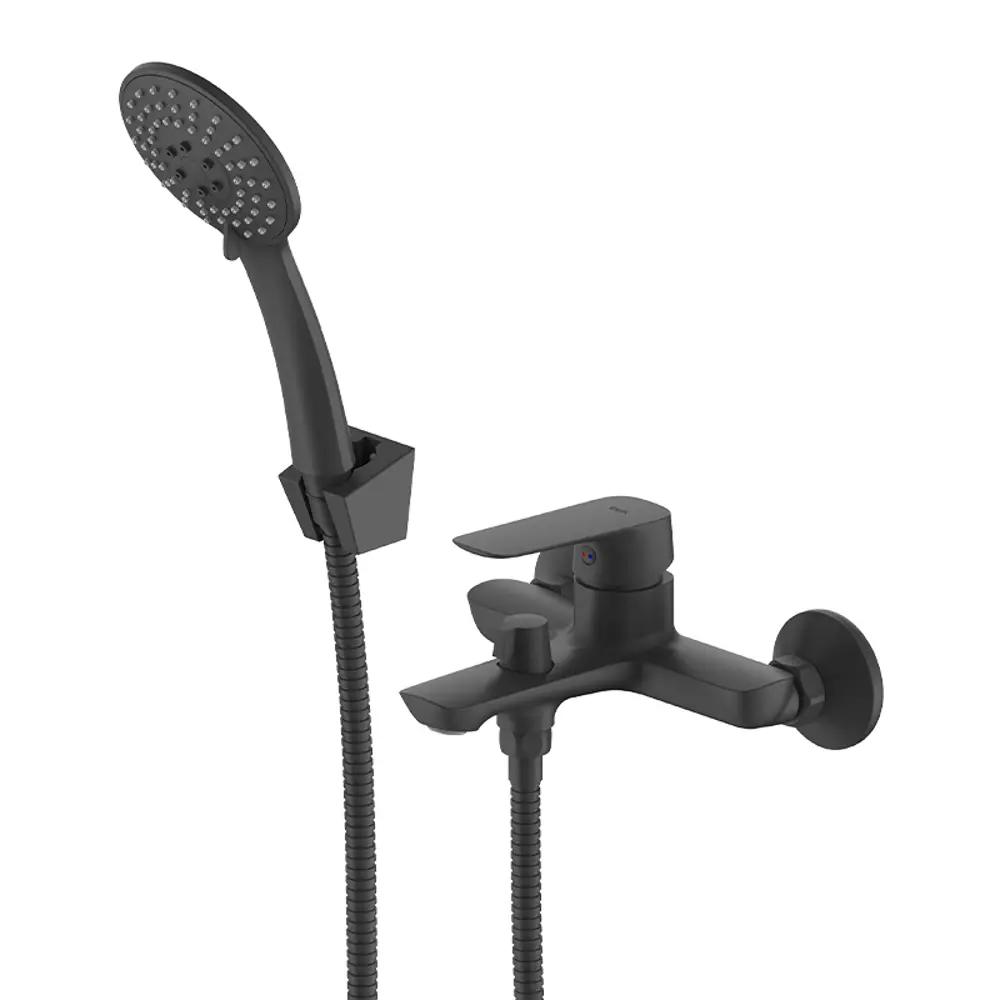 Смеситель для ванны Iddis Token TOKBL02i02 однорычажный с лейкой и шлангом цвет черный