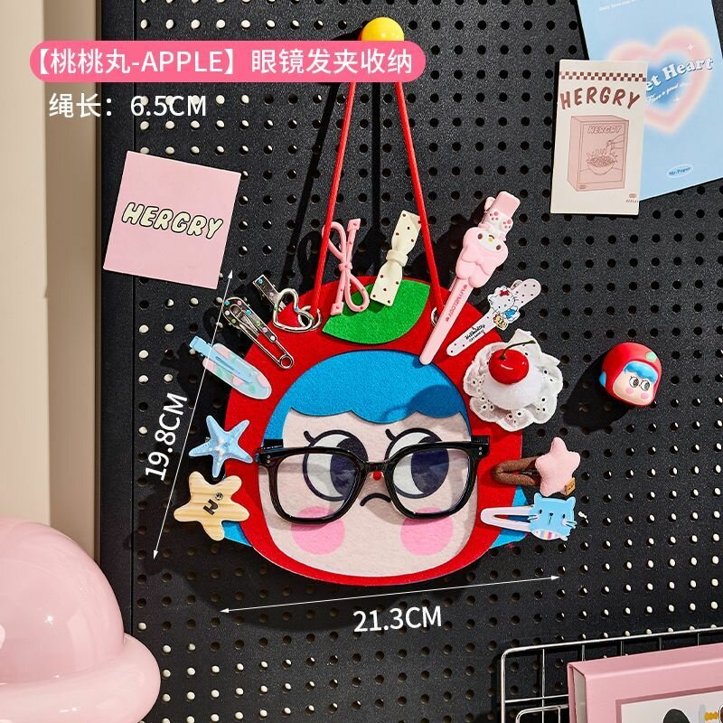 Новый настенный органайзер для хранения заколок для волос и очков для гостиной и спальни, милый держатель для солнцезащитных очков и аксессуаров для волос в виде мультяшной акулы.