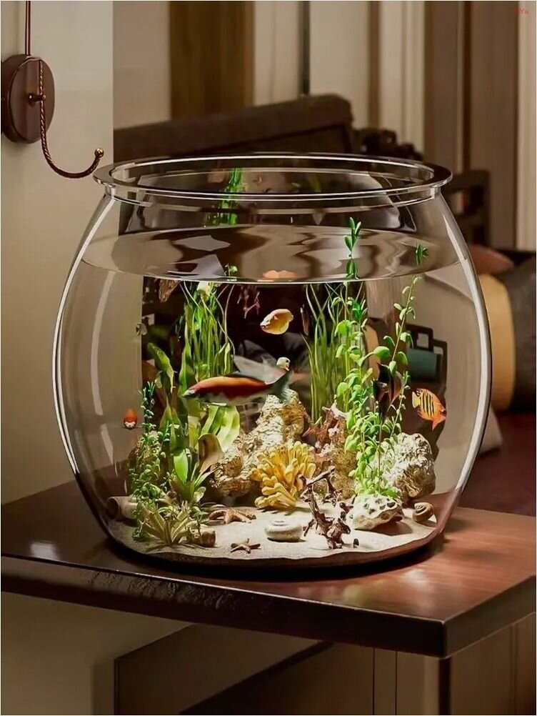 Круглый аквариум, сломать нельзя