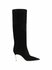 Ботинки Casadei Suede pointed-toe boots, размер 38, black/black