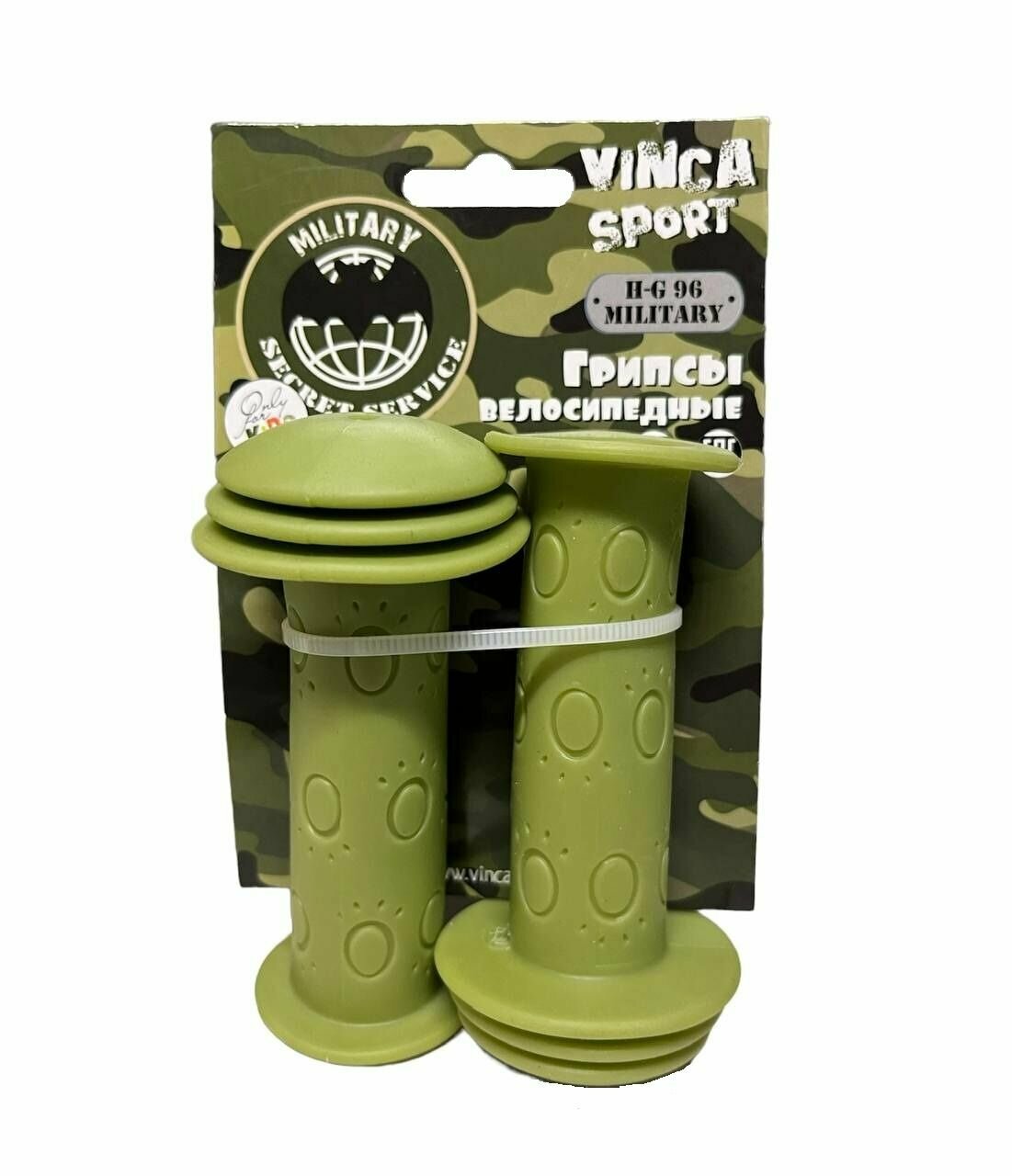 Грипсы, длина 102мм, детские, резиновые H-G 96, Цвет зеленый
