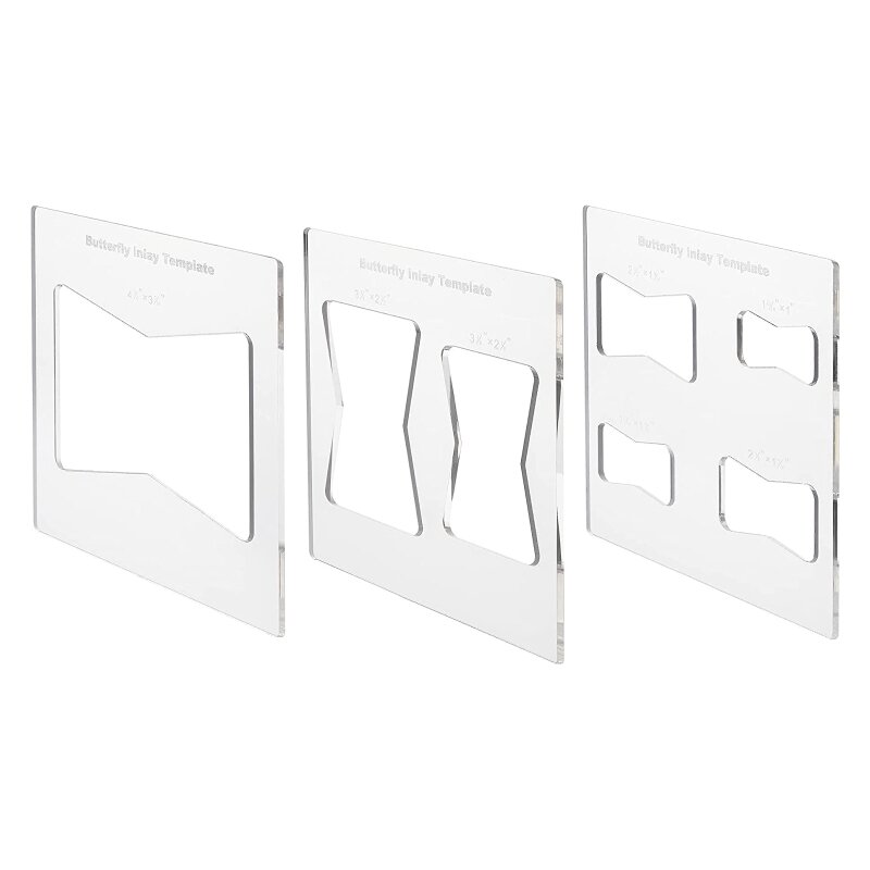 Шаблон Инкрустации Деревообрабатывающий Галстук-Бабочка для Ключей Деревянный Галстук-Бабочка Врезные Вставки Втулочный Фрезер и Декоративные Шаблоны