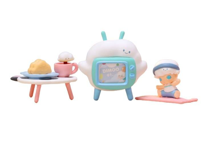 Коллекционные фигурки унисекс POP MART DIMOO Stay at Home, Morning News (Open)