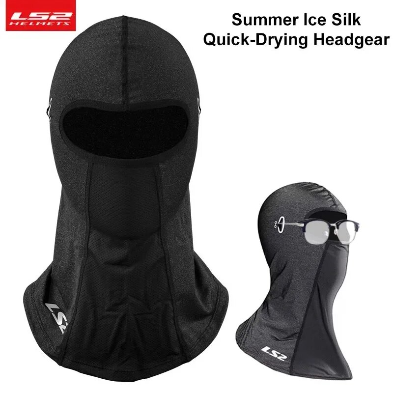LS2 оригинальная мотоциклетная Балаклава, летняя солнцезащитная УФ-защита, Summer Ice Silk