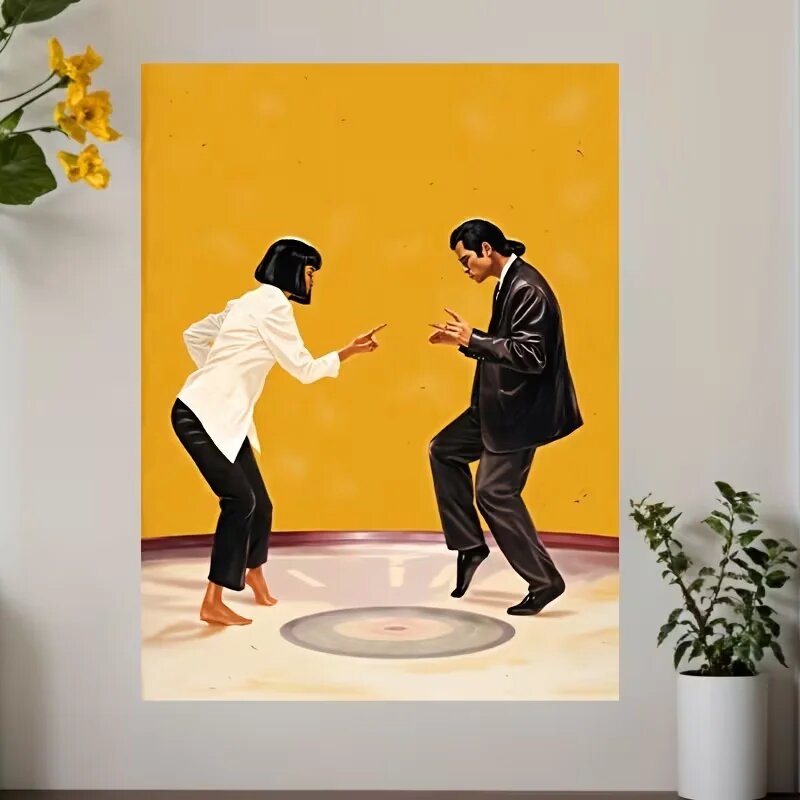Картина на холсте "Танцевальное дуо" 30x45cm