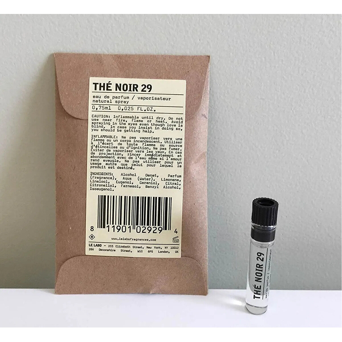 Парфюмерная вода Le Labo The Noir 29 миниатюра 0.75 мл / Пробник духов Ле Лабо Зе Нуар 29