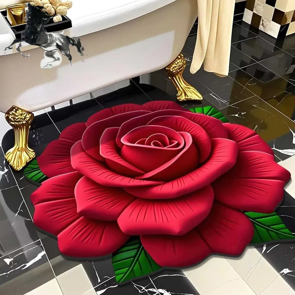 Ковер Розы 3D 80x80 см