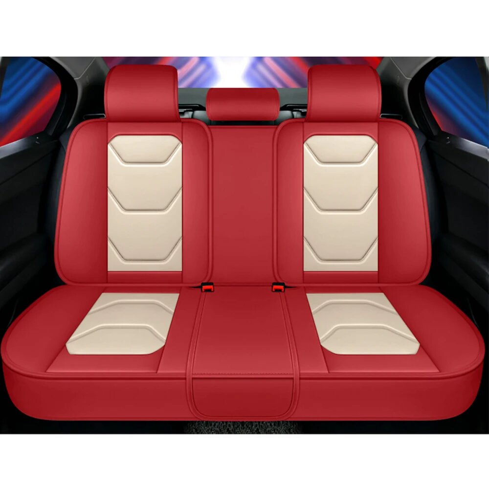 Кожаные чехлы для автомобильных сидений, наволочки для Opel antara astra j insignia vectra White Red