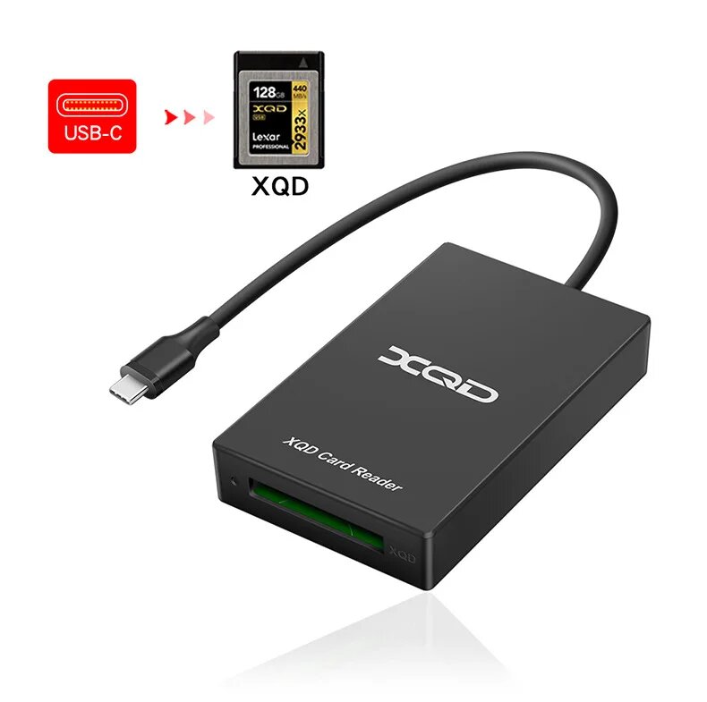 Rocketek XQD кардридер USB 3.0 для карт Sony M/G Type-c XQD Reader