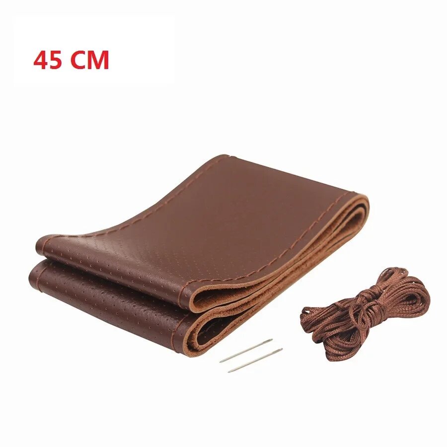 Натуральная кожа 42/45/47/50 см чехол на руль автомобиля для автобуса и грузовика для VOLVO FH FM BENZ IVECO FIAT SCANIA DAF MAN DEUTZ RENAULT