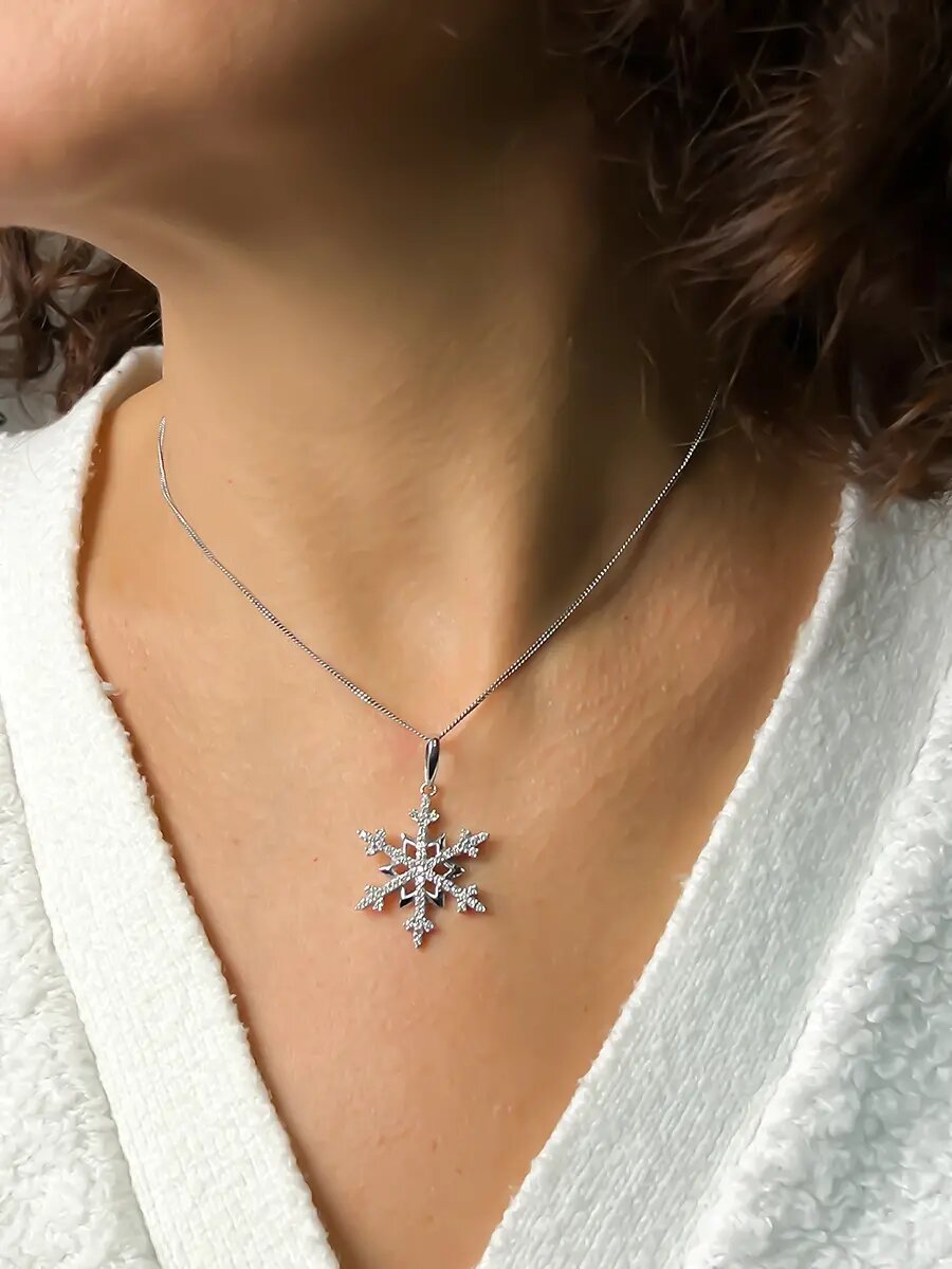 Подвеска, серебро, 925 проба, родирование, фианит