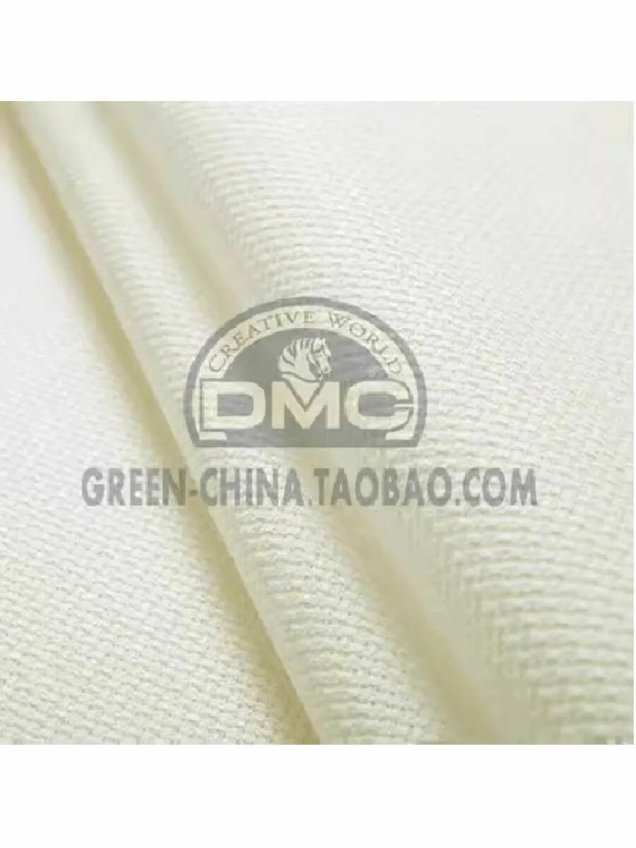 Канва GREEN stitch 18 ct (75x50 см, цвет DMC-712)