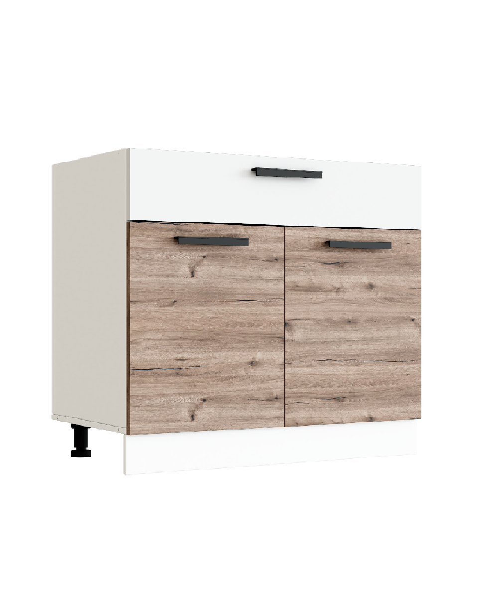 М800 нижний модуль под мойку кухня Эра (80х60/45х85 см), Дуб горный