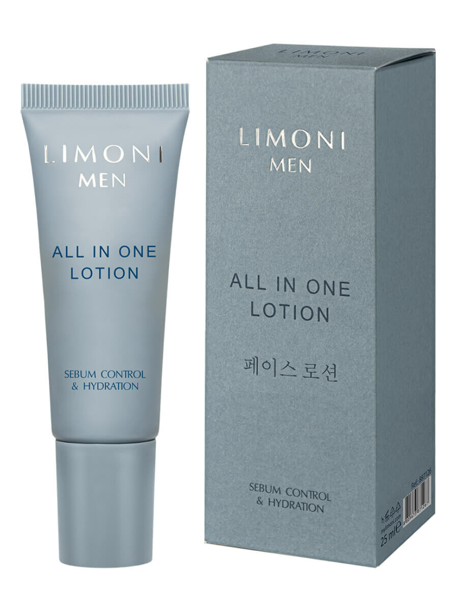 Мужской крем-лосьон для жирной кожи ALL IN ONE NO-SEBUM LOTION, 25ml, LIMONI MEN