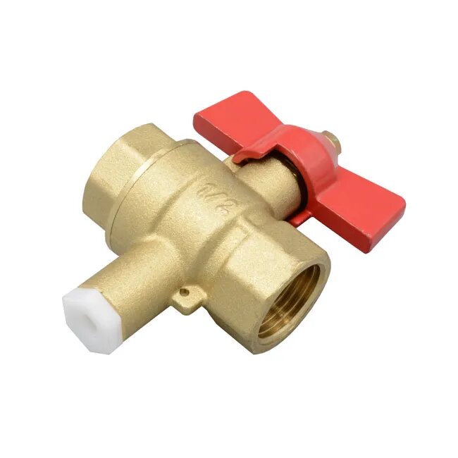 Шаровый кран 1/2" с гнездом для установки термосопротивления