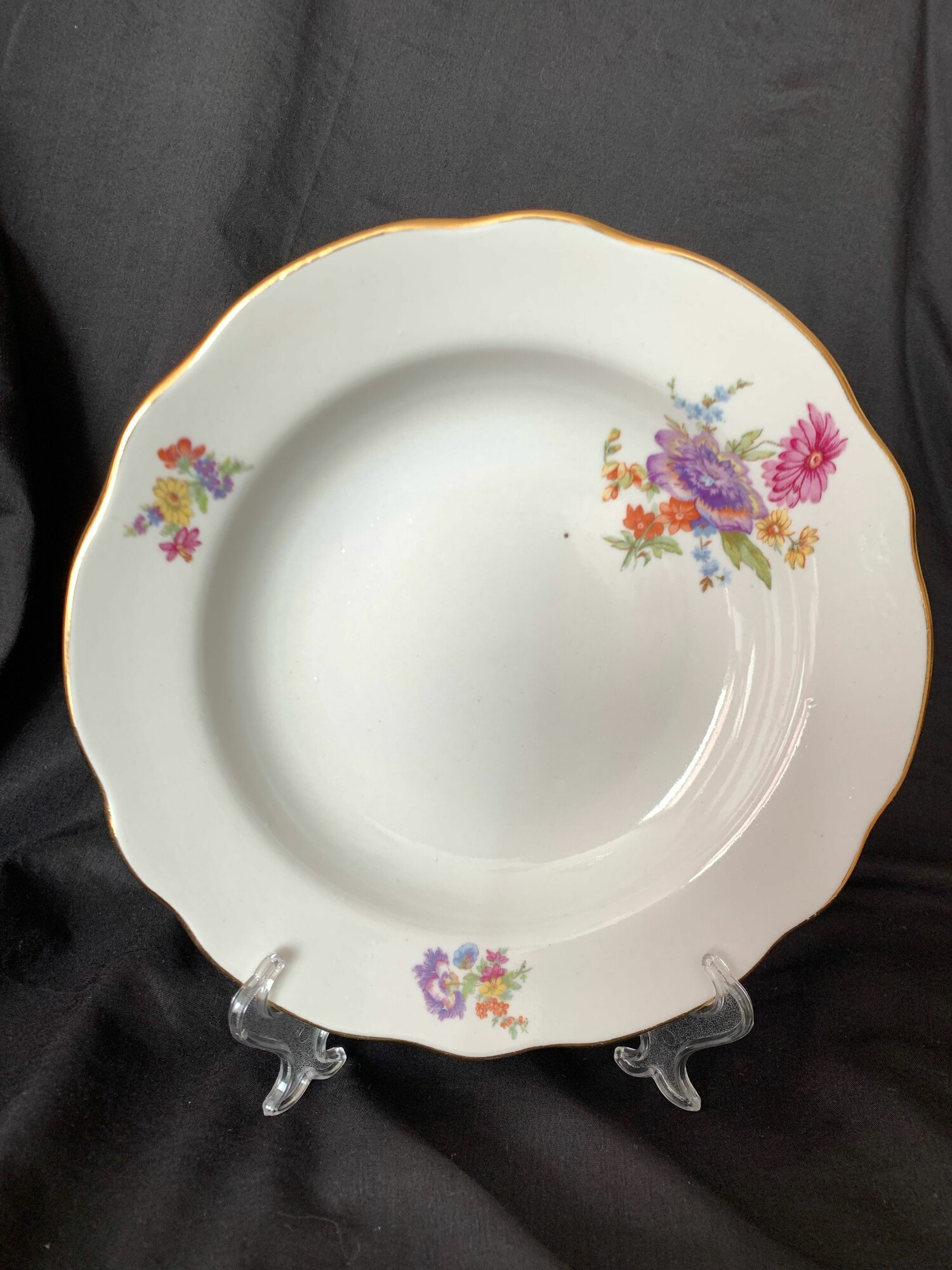 Суповая тарелка Хризантема Дулево 1968 г.