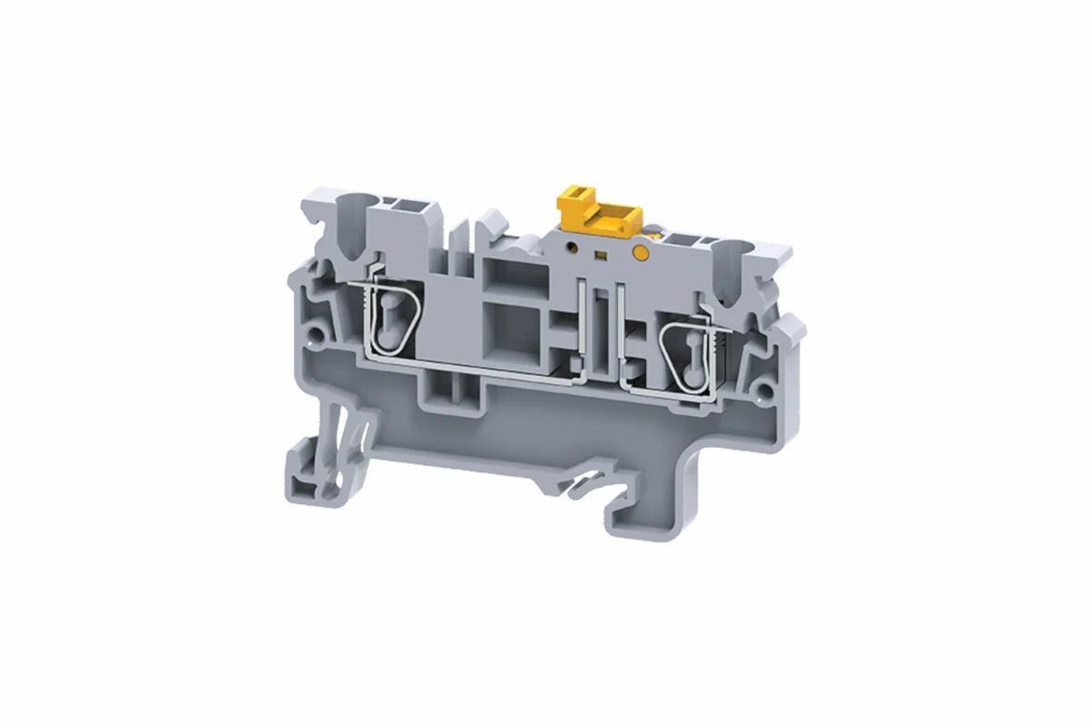 Клемма с ножевым размыкателем пружинная 2,5мм2 OptiClip CXK-2,5-MT-N-I-серый