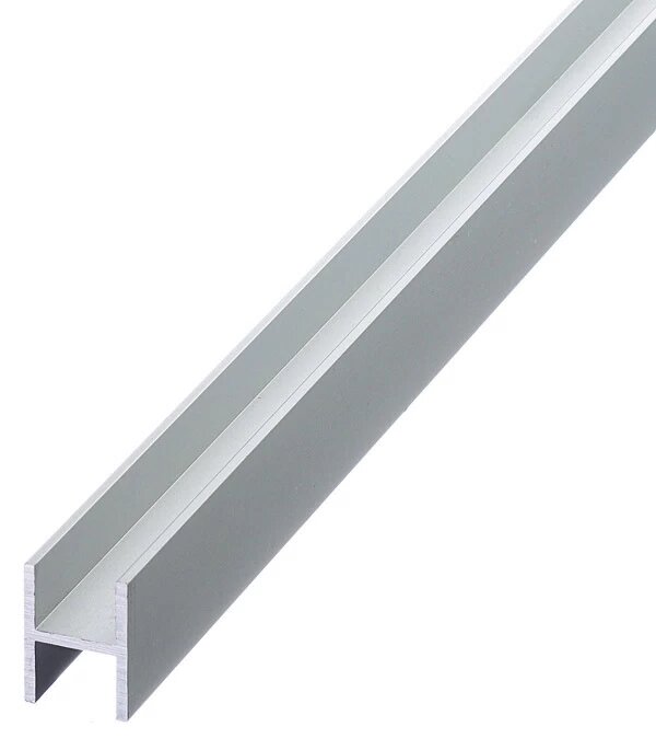 Профиль алюминиевый H-образный 18х13х18х1,5х2000 мм анодированный Н18х13х18х1,5х2А/6017