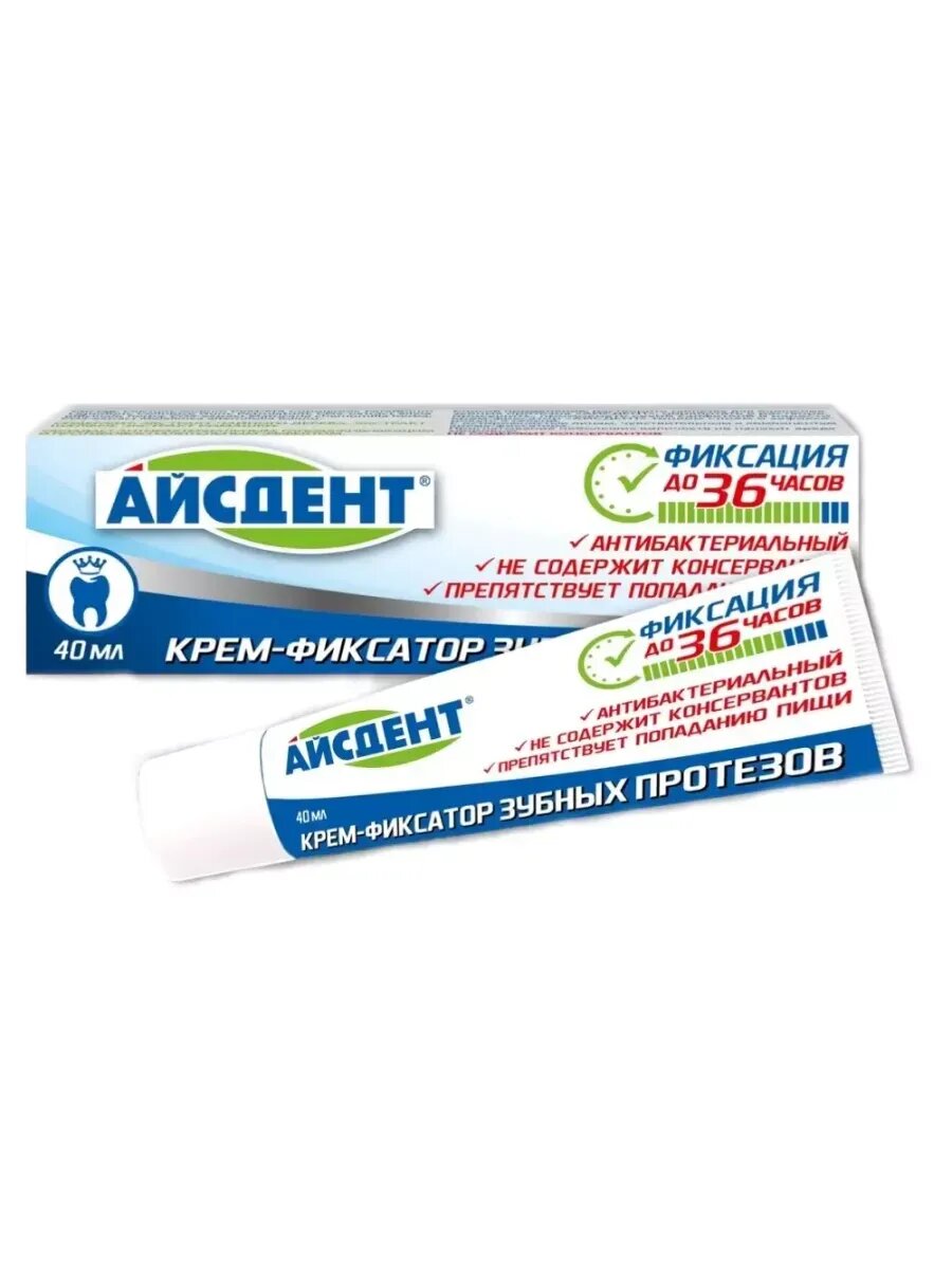 Крем-фиксатор для зубных протезов Айсдент 40 г