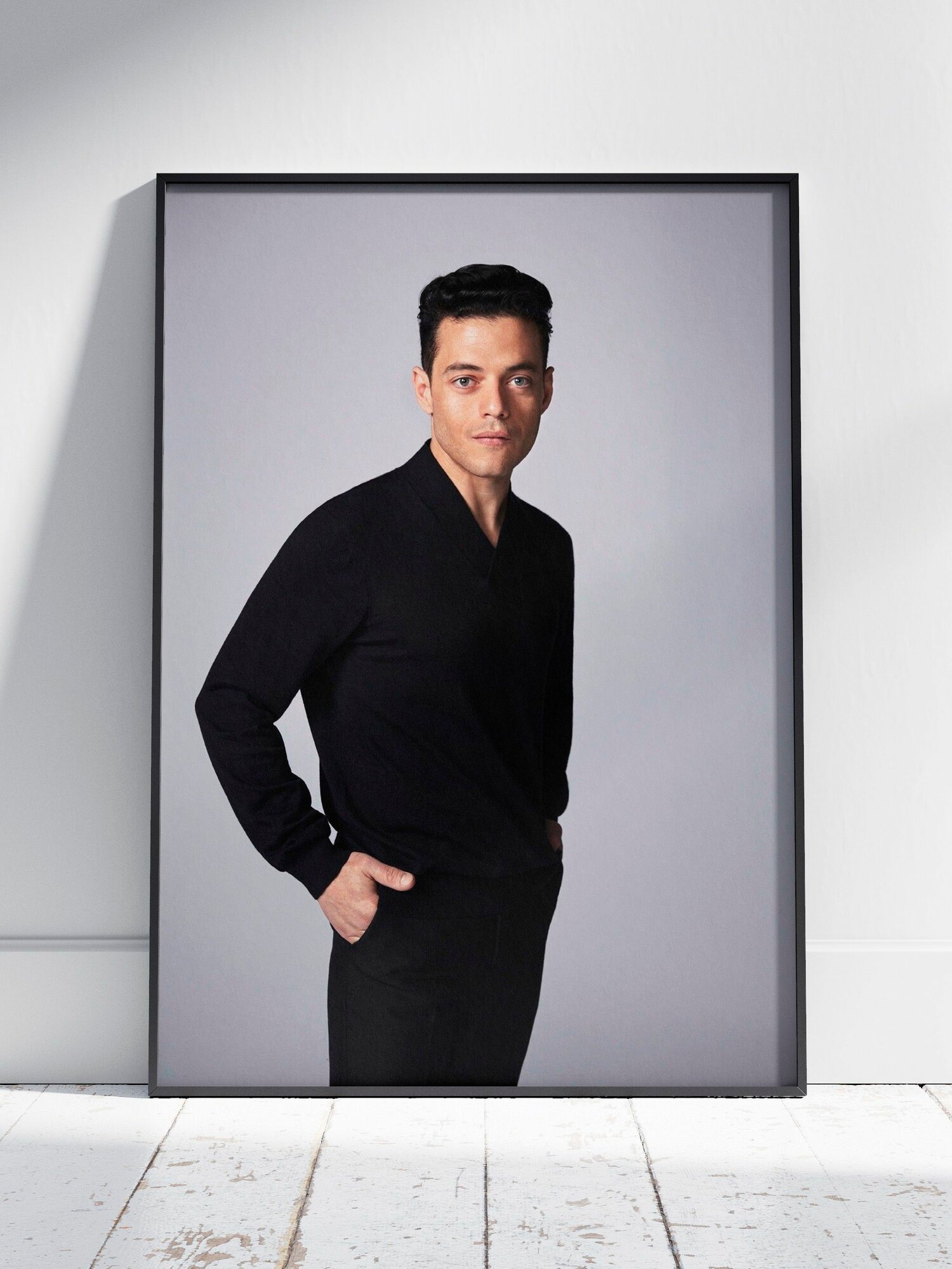 Плакат на стену для интерьера Рами Малек (Rami Malek 20) - Постер по актеру фильма, кино, сериала формата A4 (21x30 см)