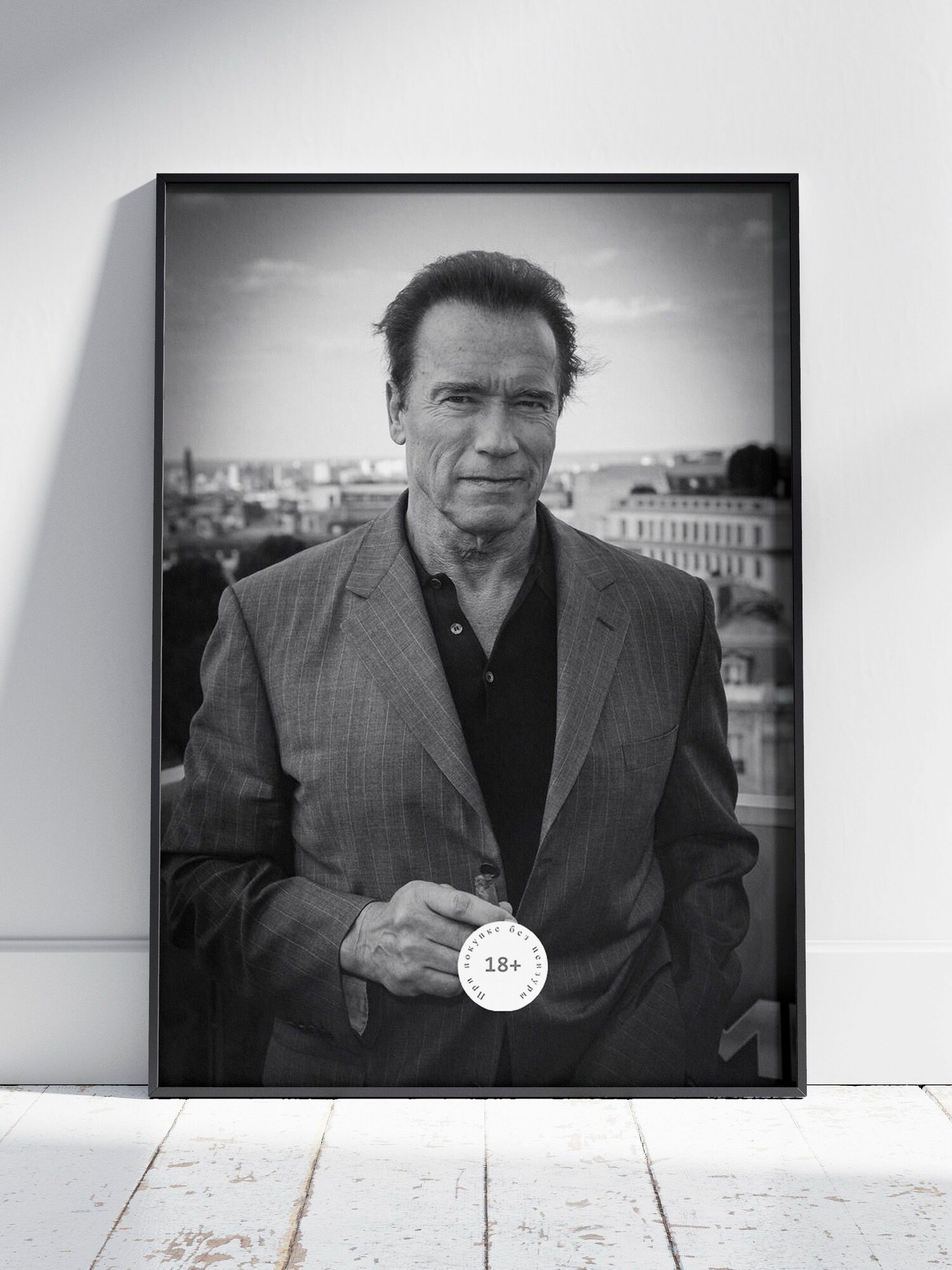 Плакат на стену для интерьера Арнольд Шварцнеггер (Arnold Schwarzenegger 59) - Постер по актеру фильма, кино, сериала формата A4 (21x30 см)