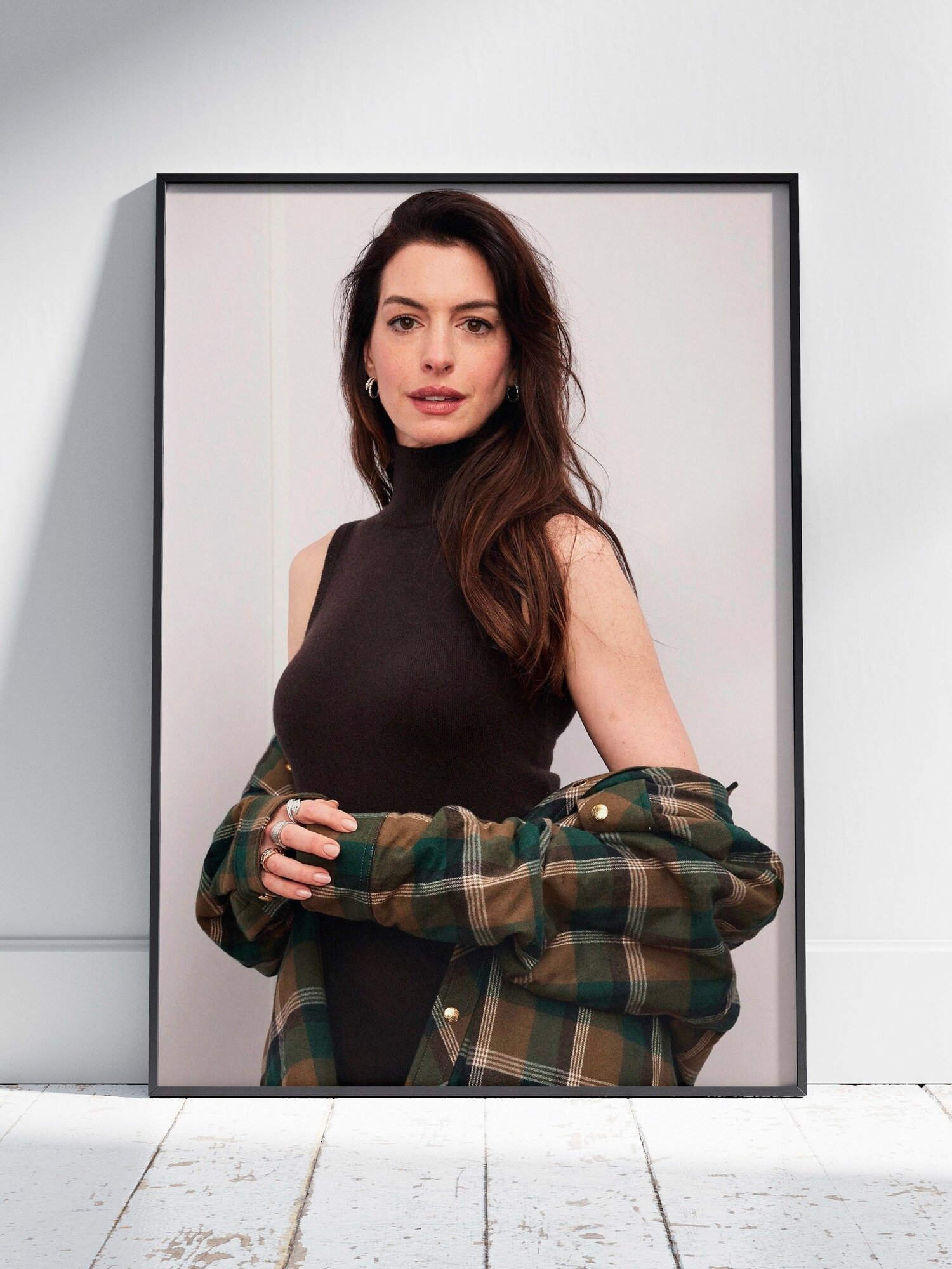 Плакат на стену для интерьера Энн Хэтэуэй (Anne Hathaway 28) - Постер по актеру фильма, кино, сериала формата A4 (21x30 см)