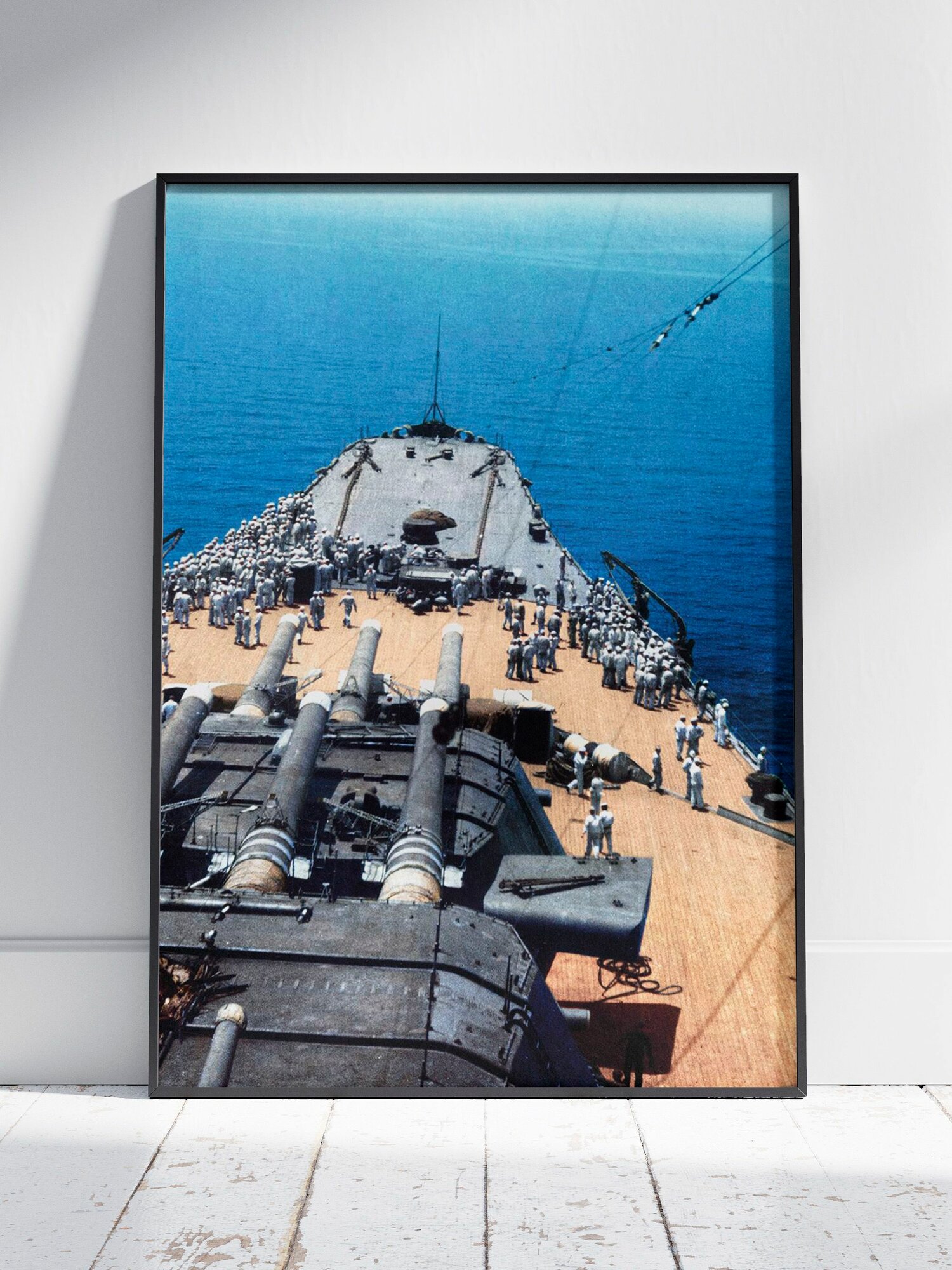 Плакат на стену для интерьера Транспорт и техника (IJN Ямато - IJN Yamato) - Постер по машине формата A4 (21x30 см)