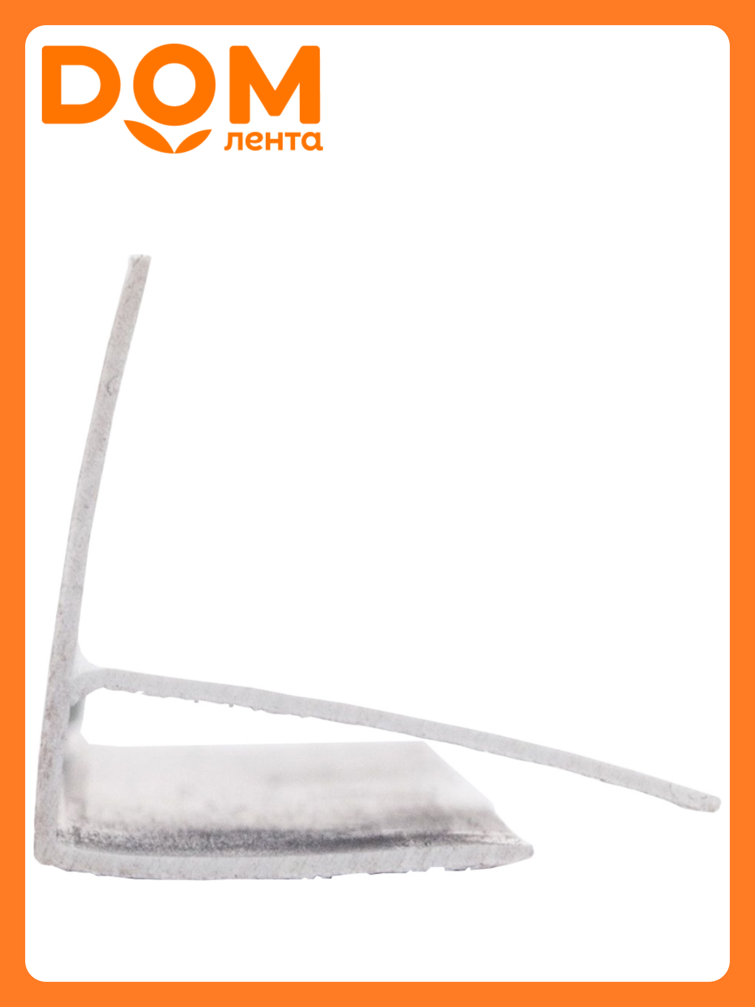 Стартовый профиль F-образный для МДФ, ПВХ панелей 3000 мм белый