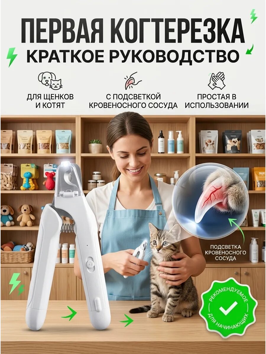 Безопасная когтерезка для кошек и собак не повредит|