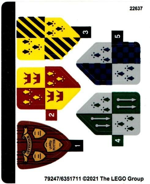 Деталь Lego 76395stk01 Sticker Sheet for Set 76395 - (79247/6351711)