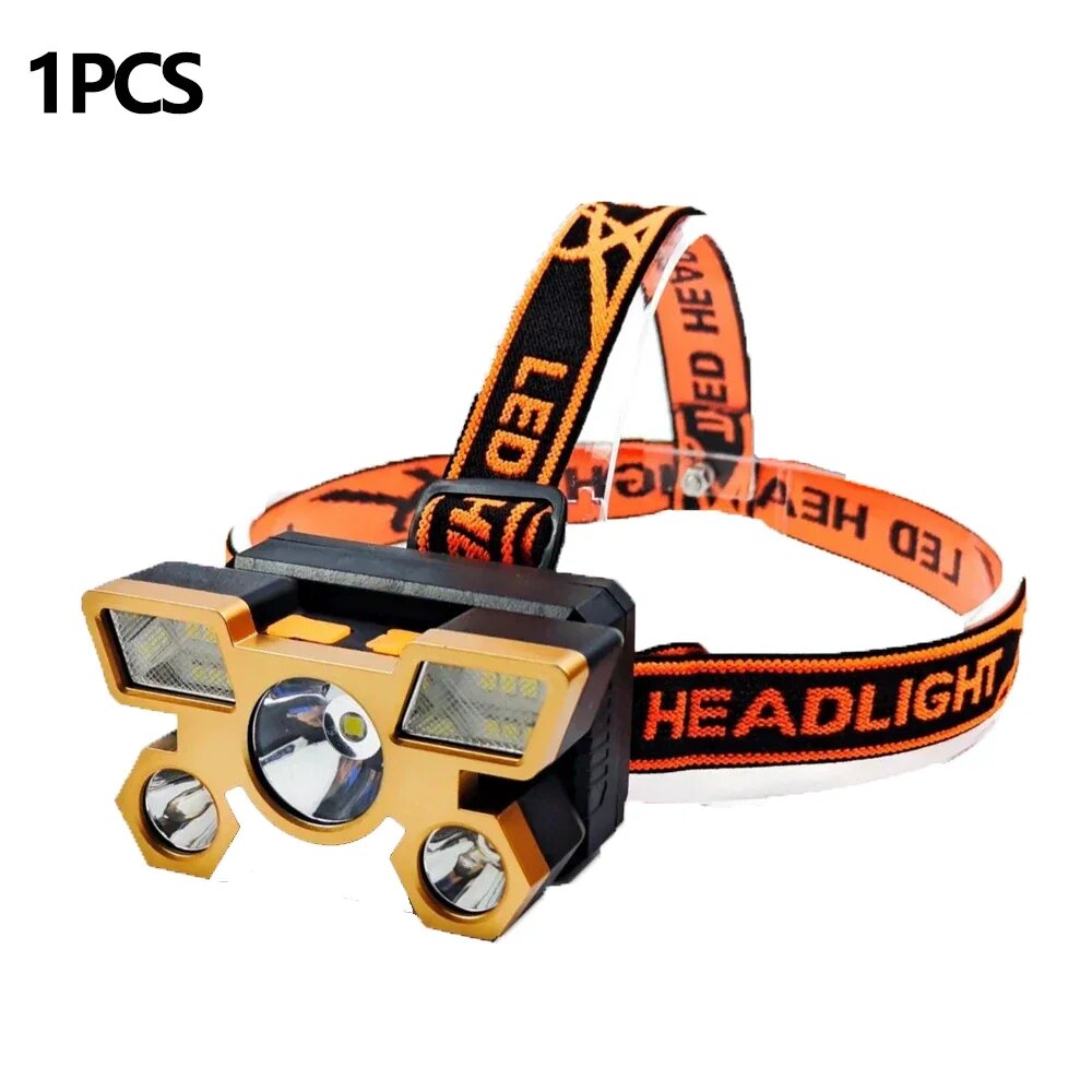 Налобный фонарь 5LED, XY501 Red, 1pcs