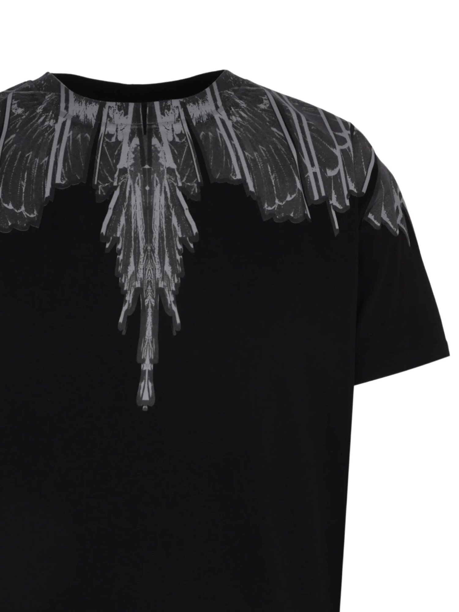 Футболка MARCELO BURLON Wings-print T-shirt, размер 46, черный — фото 1