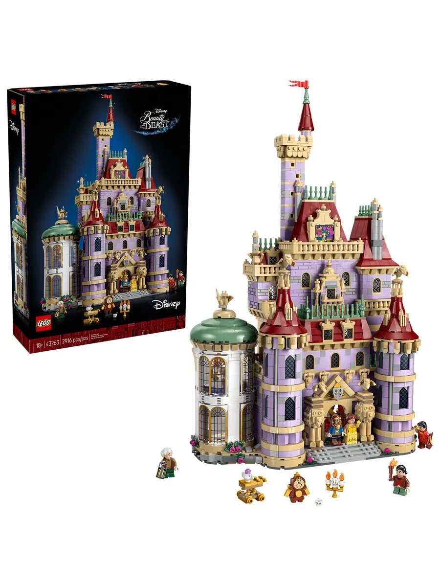 Конструктор LEGO Disney "Замок Красавицы и Чудовища" 43263, коллекционный, 2916 деталей, 18+