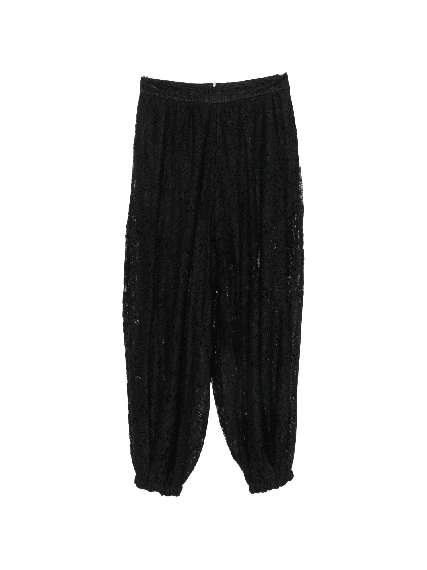 Брюки Lace-overlay elasticated-cuff trousers
