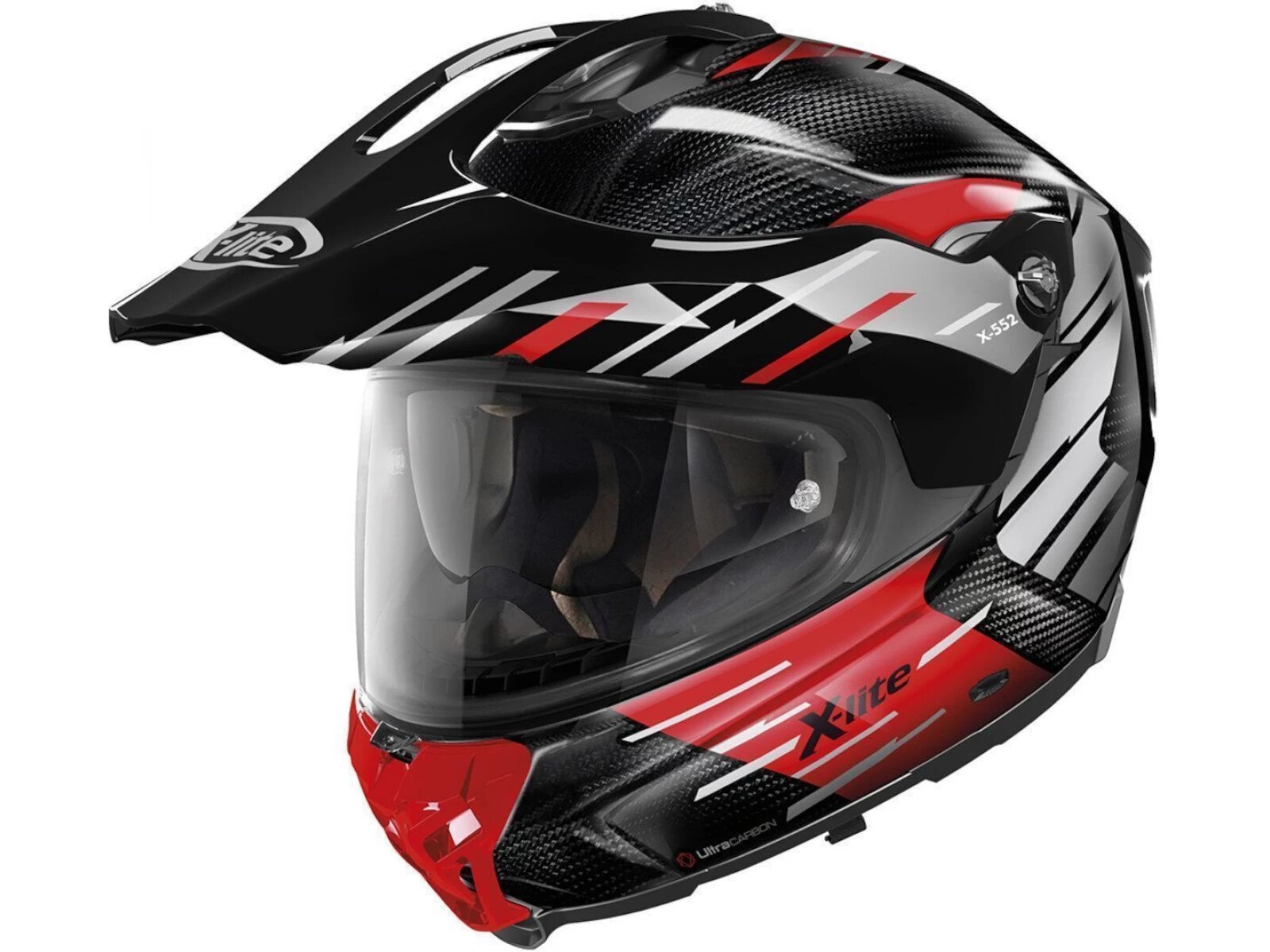 Мотошлем X-Lite X-552 ULTRA CARBON WAYPOINT 19, черно-красный, 2XL