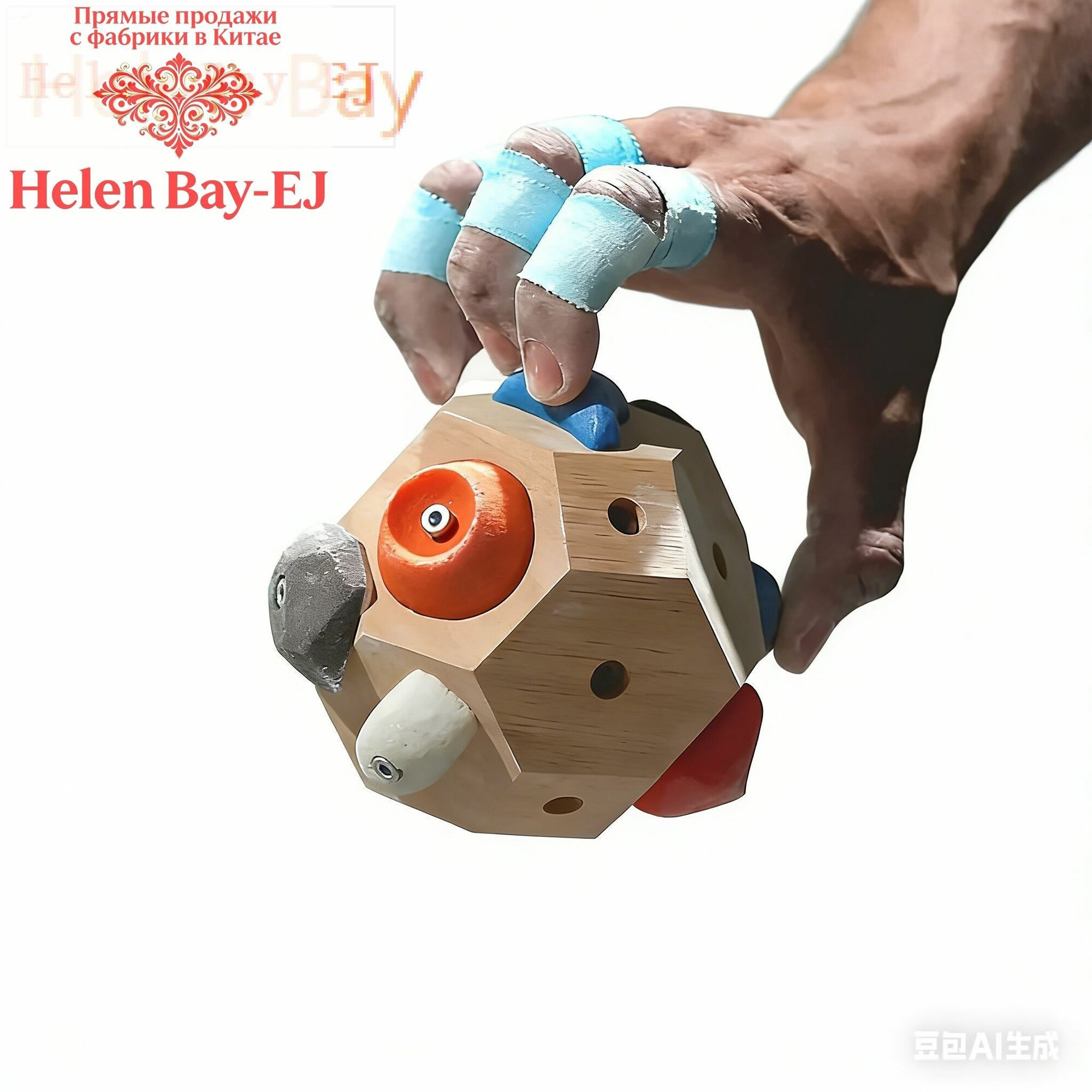 Деревянный фингерборд Handcrafted Boulder Block для скалолазания дома