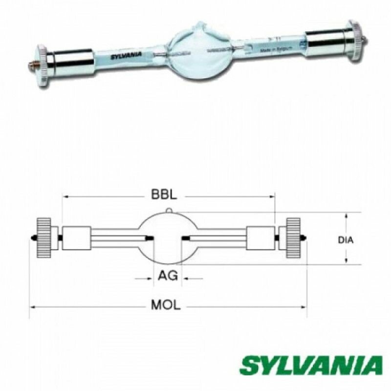 Лампа газоразрядная Sylvania BA1200DE S6.0 (MSR1200SA/DE) [1200 W, 95000 лм, 100 В]
